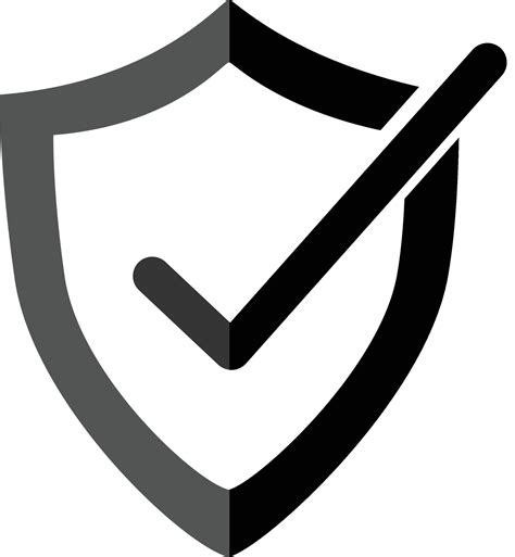 Security Shield With Tick Mark Icon On White Background 10280362