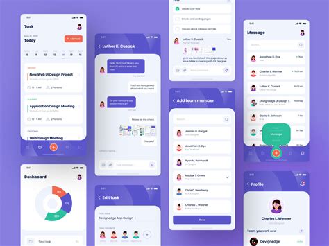 Taskito 任务管理app Ui设计 Fig素材 Ui设计素材网