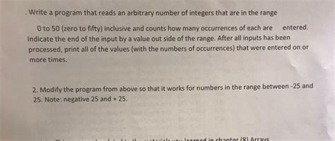 solved write a program that reads an arbitrary number of