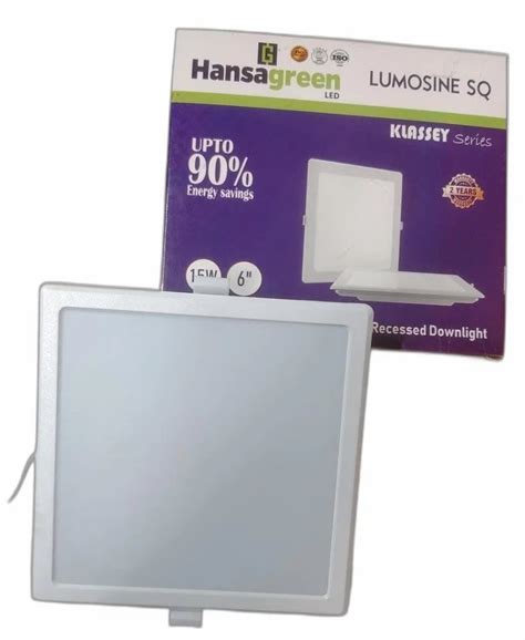 Plastic Hansagreen 15 Watt Led Pvc Panel Light For Lightning Warm White At Rs 295 Piece In Delhi
