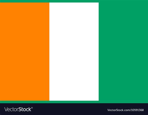Flag Of Ivory Coast Correct Proportions And Colors