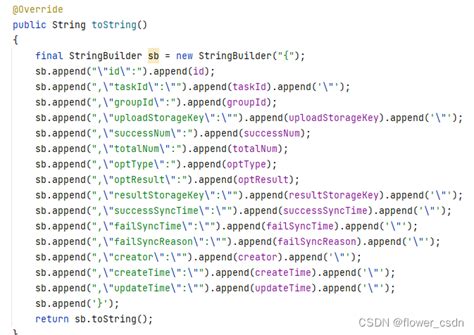 IDEA设置toString方法模板使用StringBuilder打印json tostring json模板 CSDN博客