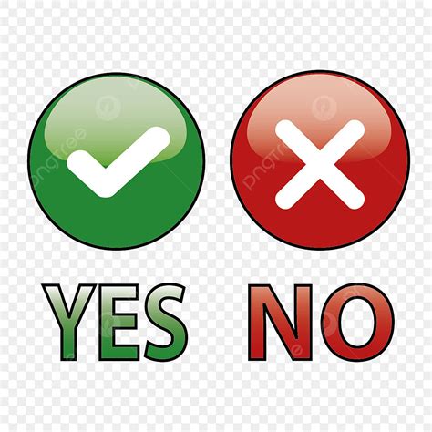 Yes And No Png