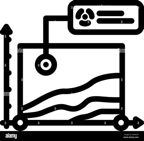 Energy Efficiency Nuclear Line Icon Vector Energy Efficiency Nuclear Sign Isolated Contour