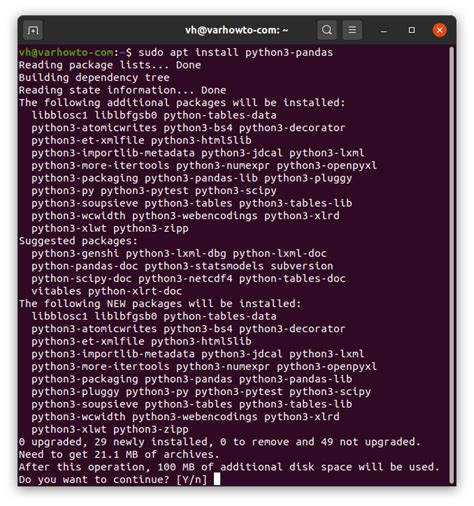 How To Install Pandas On Ubuntu 2004 Varhowto
