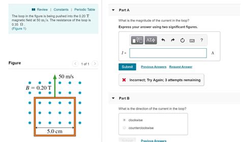 Solved Review Constants Periodic Table Part A The Loop In Chegg Com