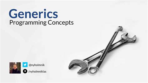 Programming Concepts Generics Youtube