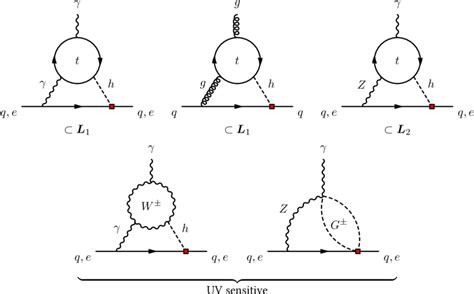representative barr zee type feynman diagrams contributing to the