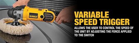 Dewalt Buffer Polisher 7 In 9 In 12 Amp Variable Speed Dial 0 3 500 Rpms Corded