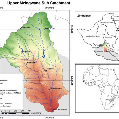 Upper Mzingwane Subcatchment Download Scientific Diagram