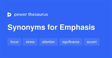 Emphasis Synonyms 932 Similar Words And Phrases