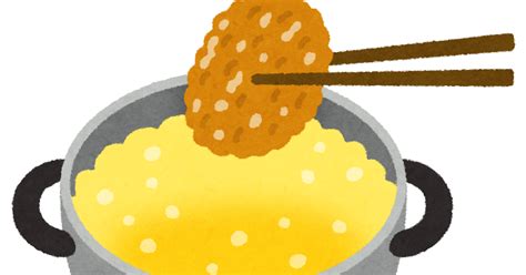 料理の揚げるのイラストコロッケ かわいいフリー素材集 いらすとや