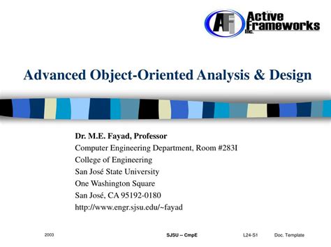Ppt Advanced Object Oriented Analysis And Design Powerpoint Presentation Id6890816