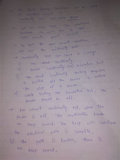 Solved What Type Of Fault Finding Techniques Can Be Used On