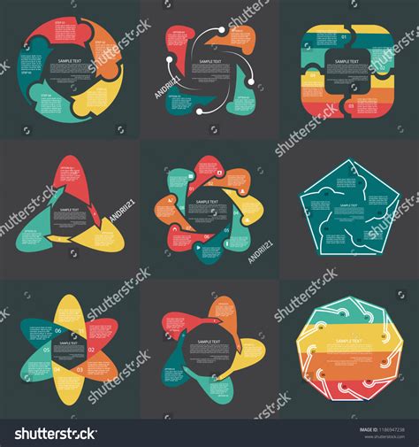 Circular Templates Charts Stock Vector Royalty Free 1186947238 Shutterstock