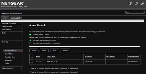 netgear nighthawk mr60 access control doesnt work netgear communities