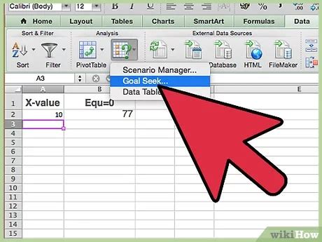 Using Goal Seek To Solve Equations In Excel Tessshebaylo