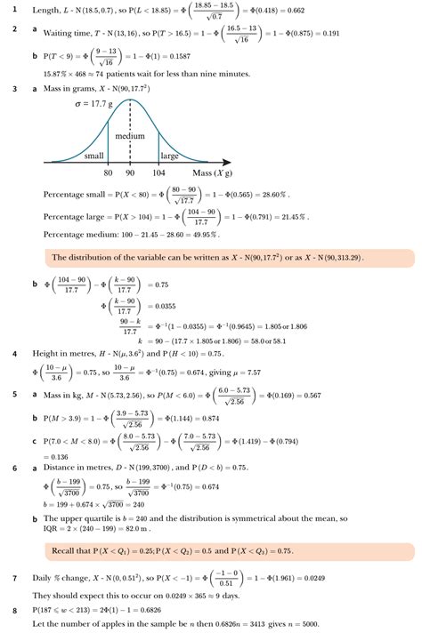 9709 S1 Normal Distribution Exercise 3 Worked Solutions Maths With David