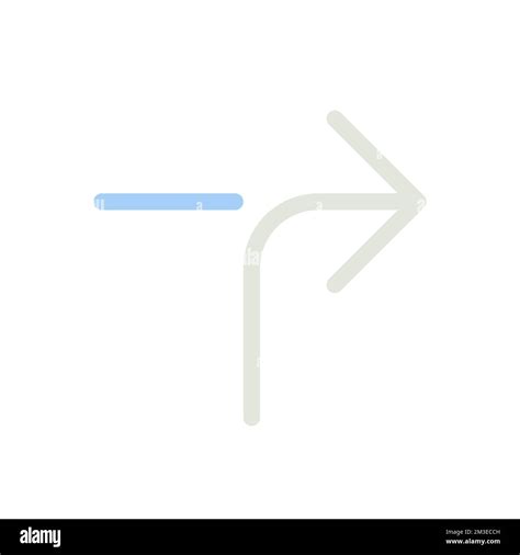 Right Horizontal Alignment Sign Flat Color Ui Icon Stock Vector Image Art Alamy