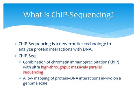 PPT ChIP Seq PowerPoint Presentation Free Download ID 2188251