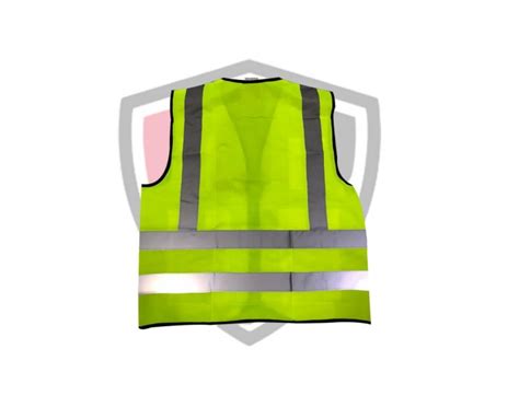 سترة سلامة عاكسة لون أصفر 4 جيوب