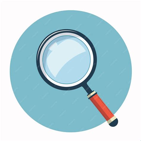 Premium Vector Magnifying Glass Icon Clip Art Vector Illustration