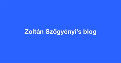 Tailwindcss Zoltán Szőgyényis Blog