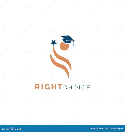 Student Logo With Colorful Logo Template Cartoon Vector