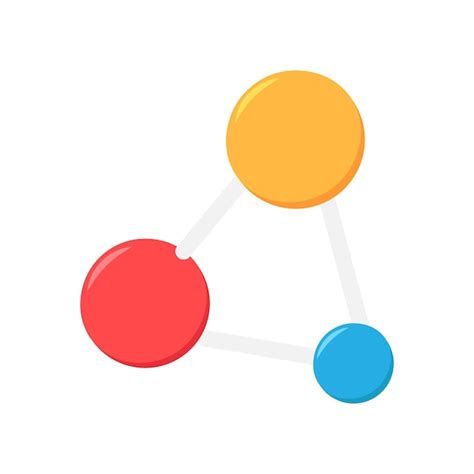 Premium Vector Structure Of Complex Drug Molecule Icon Volumetric