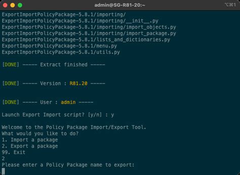 Check Point 匯出匯入 Policy Package Birdlexs Workshop