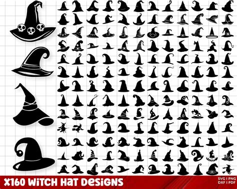 Witch Hat Svg Bundle Witch Hat Png Bundle Witch Clipart Witch Hat