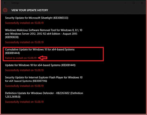 KB3081444 Does Not Install Solved Windows 10 Forums