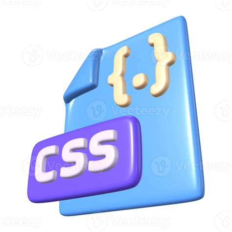 Css File 3d Illustration Icon 44428333 Png