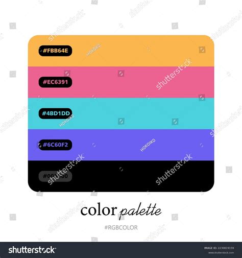 Modern Color Palettes Accurately Codes Perfect Stock Vector Royalty Free 2230819159 Shutterstock
