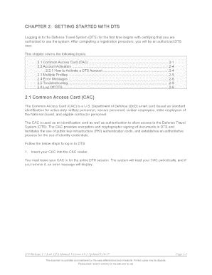 CHAPTER GETTING STARTED WITH DTS Fill And Sign Printable Template Online