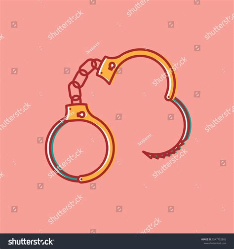 Line Art Vector Sexually Icon Handcuffs Stock Vector Royalty Free 1547752802 Shutterstock