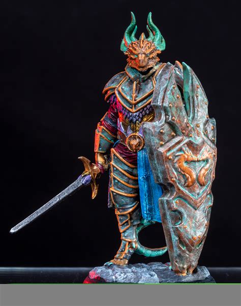 Dnd Dragonborn Paladin Miniature