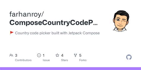 Github Farhanroycomposecountrycodepicker 🚩 Country Code Picker Built With Jetpack Compose