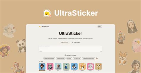 무료 온라인 Ai 스티커 생성기 텍스트 And 사진으로 스티커 만들기