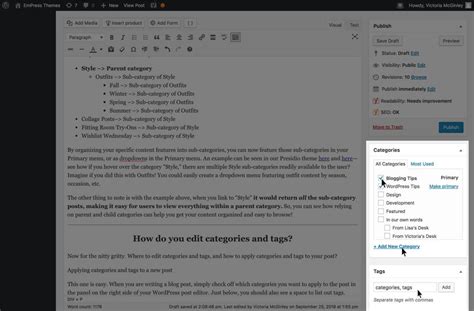 How To Create Categories In Wordpress Empress Themes Knowledge Base