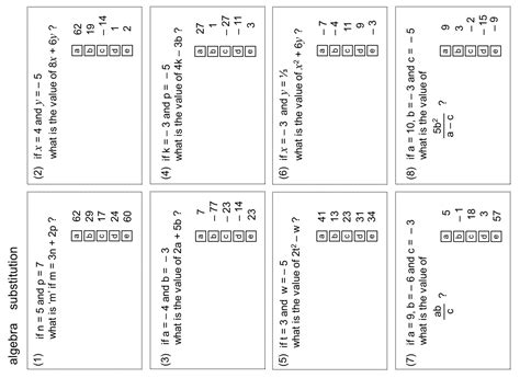 Median Practice And Quiz Questions Algebra Substitution