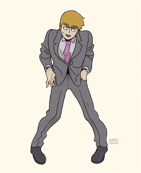 Reigen Arataka Mob Psycho 100 Drawn By Gatoiberico Danbooru