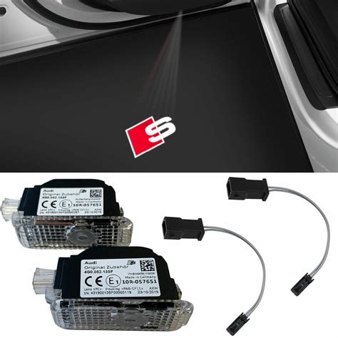 Original Audi S Sport Led Einstiegsbeleuchtung Tür Logo Adapter Für