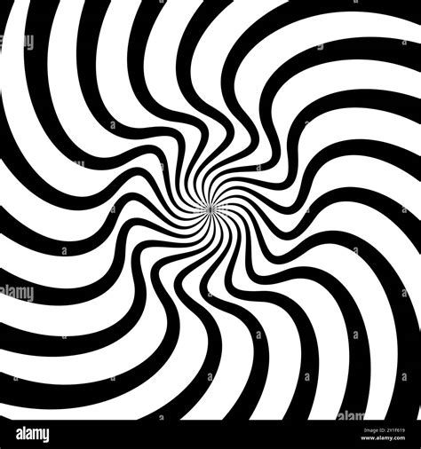 Hypnotic Black And White Spiral Pattern Psychedelic Hypnosis Swirl Creating A Mesmerizing And