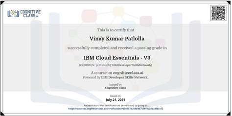 Vinay Patlolla On Linkedin Ibmcloud Cloudcert Cloud Ibmer