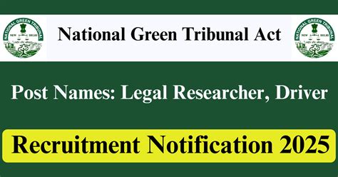 Ngt Recruitment 2025 Apply Offline For 02 Legal Researcher Driver Posts