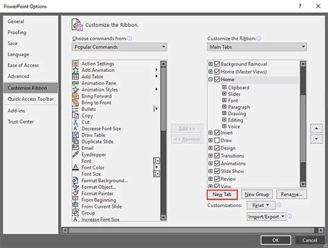 Add And Rename Ribbon Tabs In PowerPoint For Windows