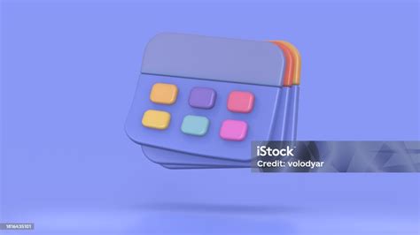 3d 렌더링 달력 미리 알림 날짜에 대한 날짜 및 시간을 표시합니다 검색 창 또는 돋보기가 있는 달력으로 일정 약속 이벤트 날짜