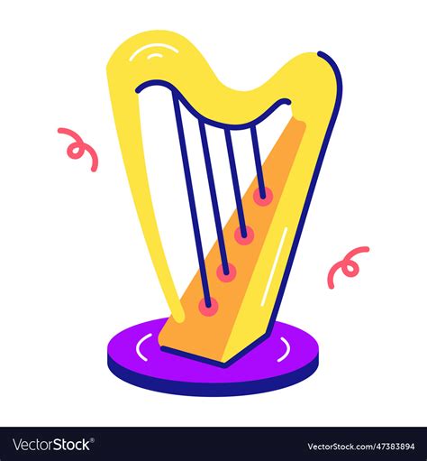 Harp Royalty Free Vector Image Vectorstock