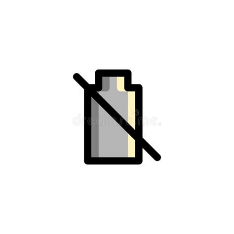 Battery Disable Icon Stock Vector Illustration Of Fuel 266547638